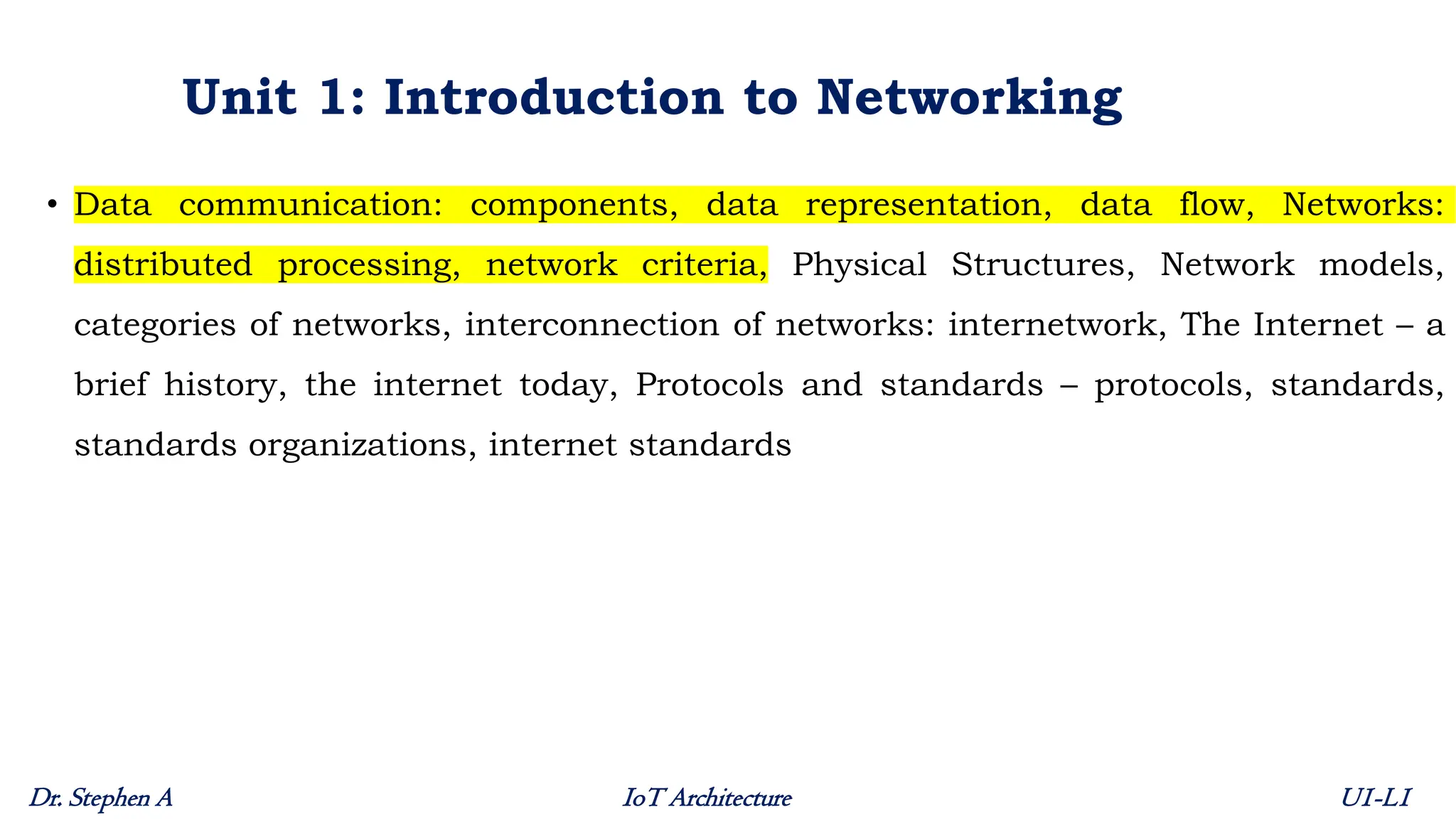 Dr. Stephen_IoT Architecture - Unit 1 Lecture 1.pdf