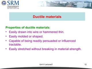 Engineer stress train diagram ductile material brittle material | PPT