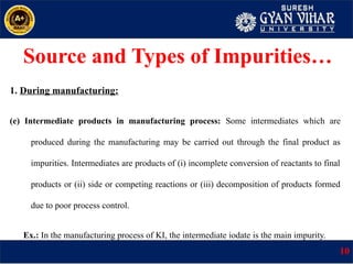 Unit 1, Lecture 2 (Sources of Impurities).pptx