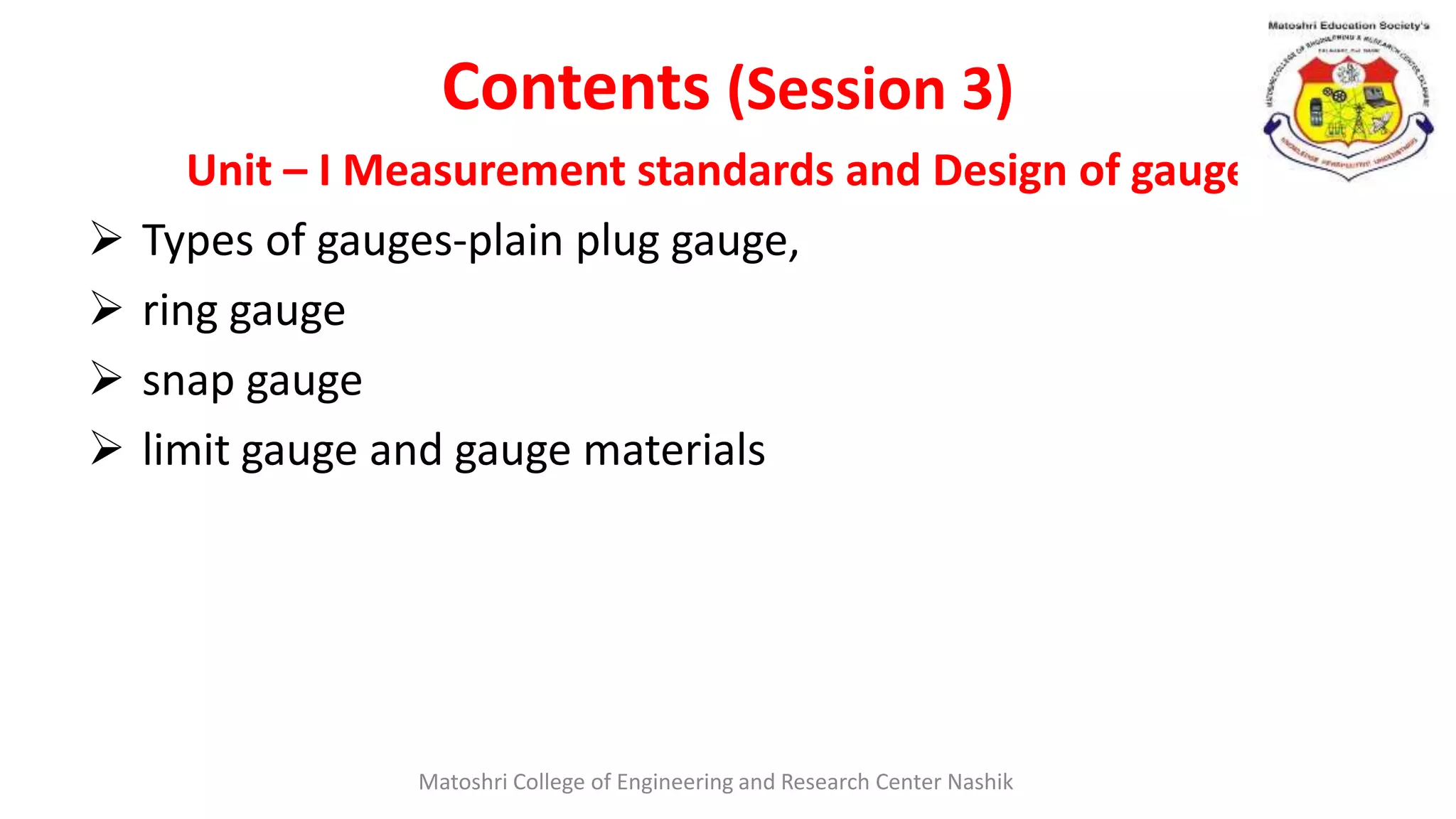 Types of gauges | PPTX