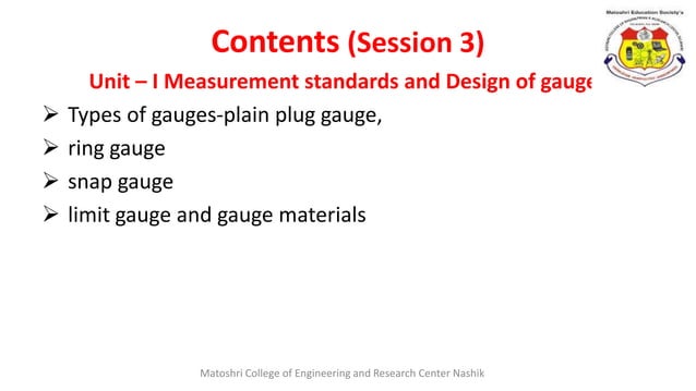 Types of gauges | PPTX