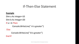 Conditional Statements & Loops | PDF