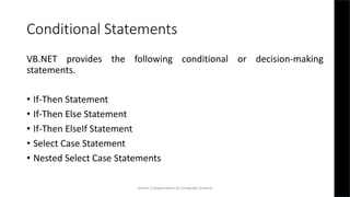 Conditional Statements & Loops | PDF | Programming Languages | Computing