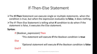 Conditional Statements & Loops | PDF