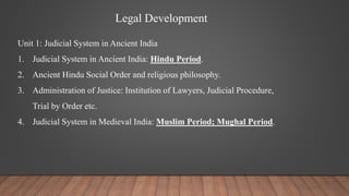 Judicial System in Ancient and Medieval India | PPTX
