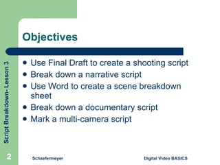 Unit 1 Lesson 03 | PPT | Screenwriting | Content Production