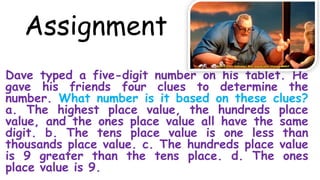 Unit 1 lesson 1- building number sense: Largest and possible numbers | PPTX