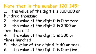 Unit 1 lesson 1- building number sense: Largest and possible numbers | PPT