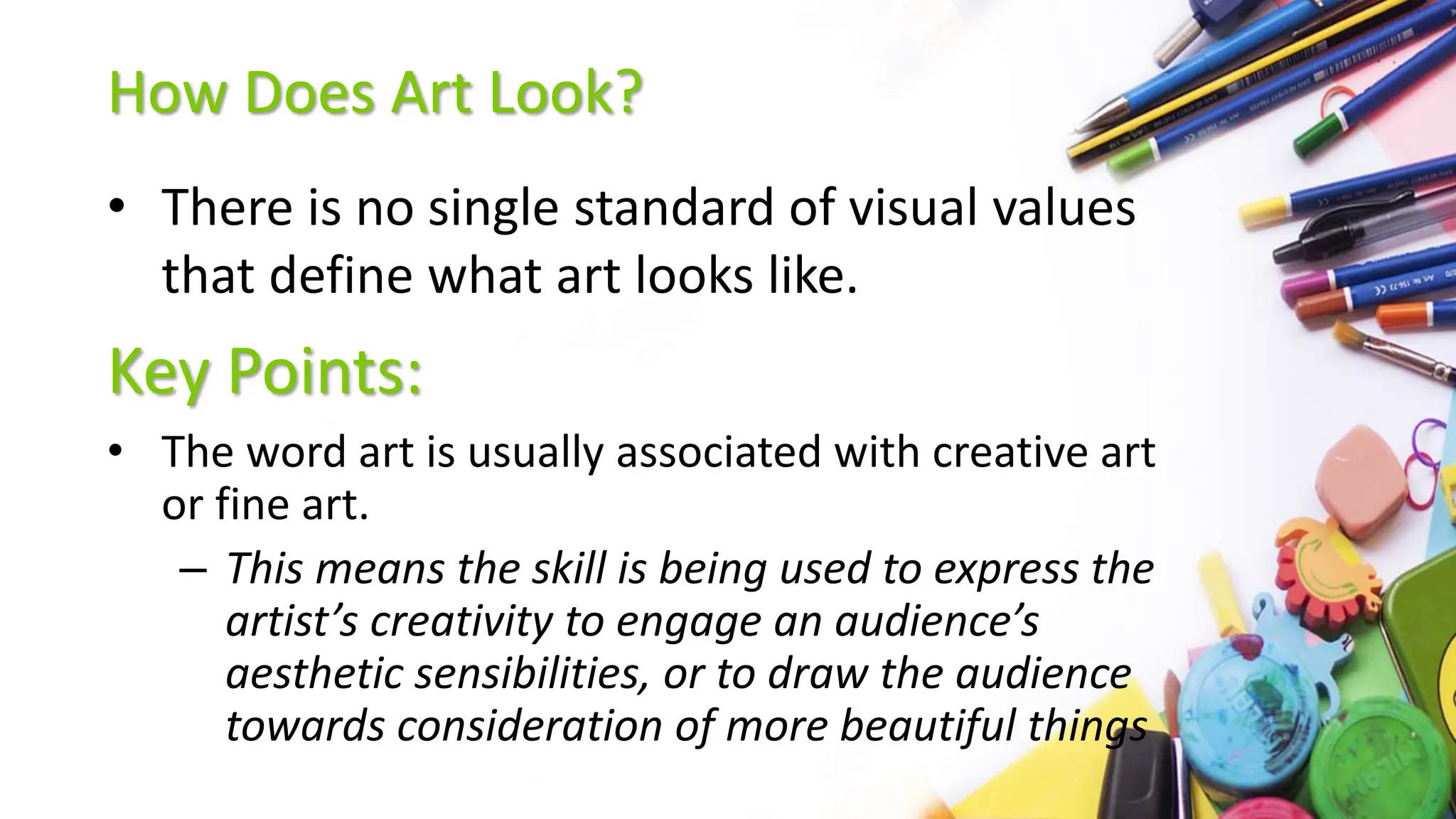 Reading Visual Arts: Understanding Visual Arts | PPTX