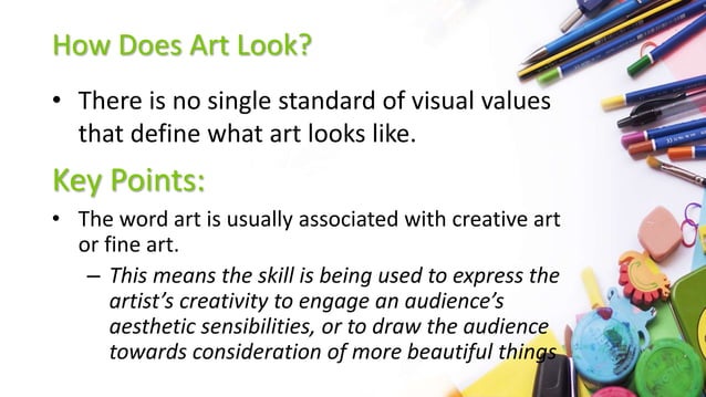Reading Visual Arts: Understanding Visual Arts | PPTX