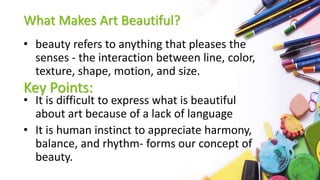 Reading Visual Arts: Understanding Visual Arts | PPTX