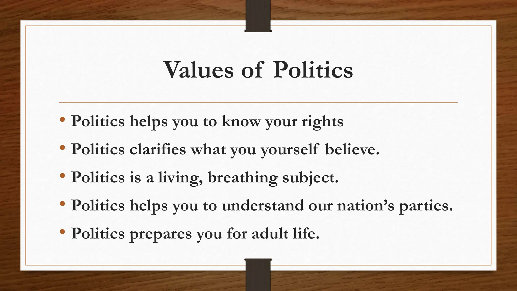 UNIT 1 LESSON 1: POLITICS AND POLITICAL SCIENCE | PPTX