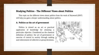 UNIT 1 LESSON 1: POLITICS AND POLITICAL SCIENCE | PPTX