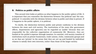 UNIT 1 LESSON 1: POLITICS AND POLITICAL SCIENCE | PPTX
