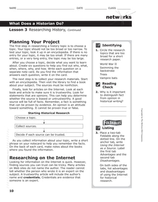 Unit 1 lesson 1 6th grade ss workbook | PDF