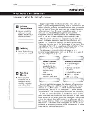 Unit 1 lesson 1 6th grade ss workbook | PDF