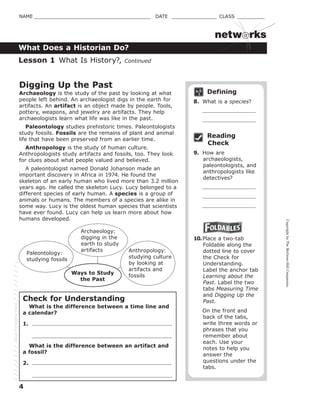 Unit 1 lesson 1 6th grade ss workbook | PDF