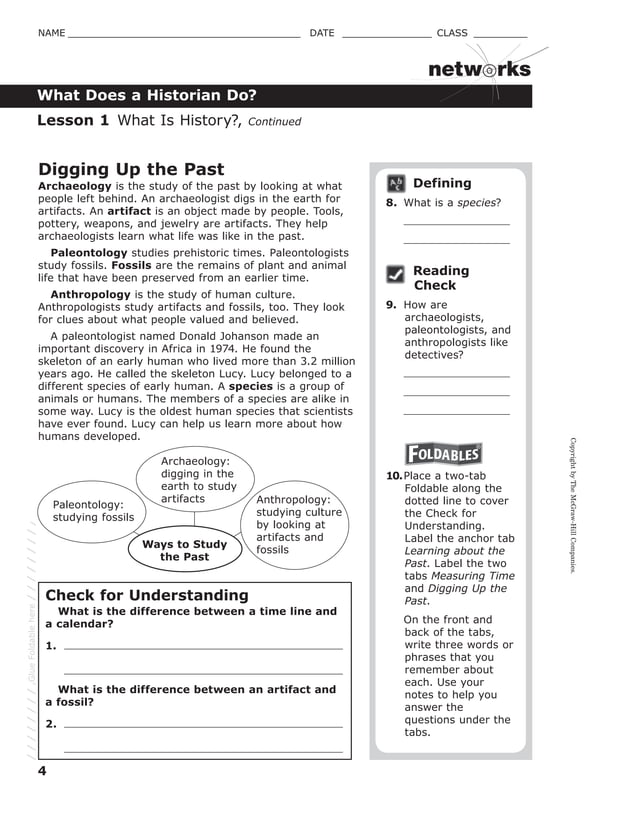Unit 1 lesson 1 6th grade ss workbook | PDF
