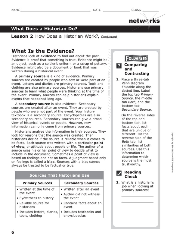 Unit 1 lesson 1 6th grade ss workbook | PDF