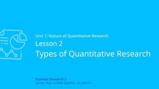 UNIT 1_LESSON 2_Types of Quantitative Research | PPTX