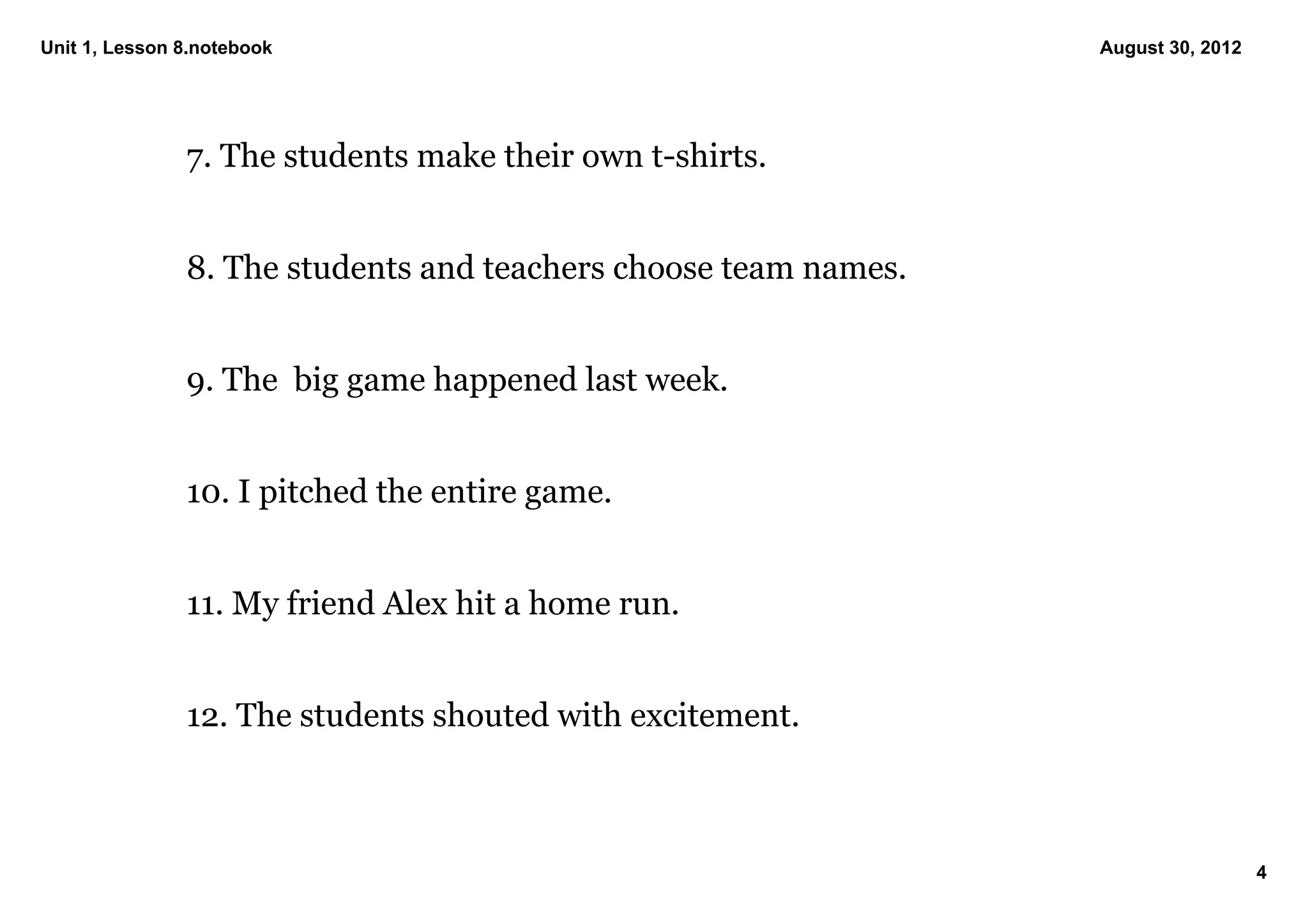 Unit 1, Lesson 8 | PPT