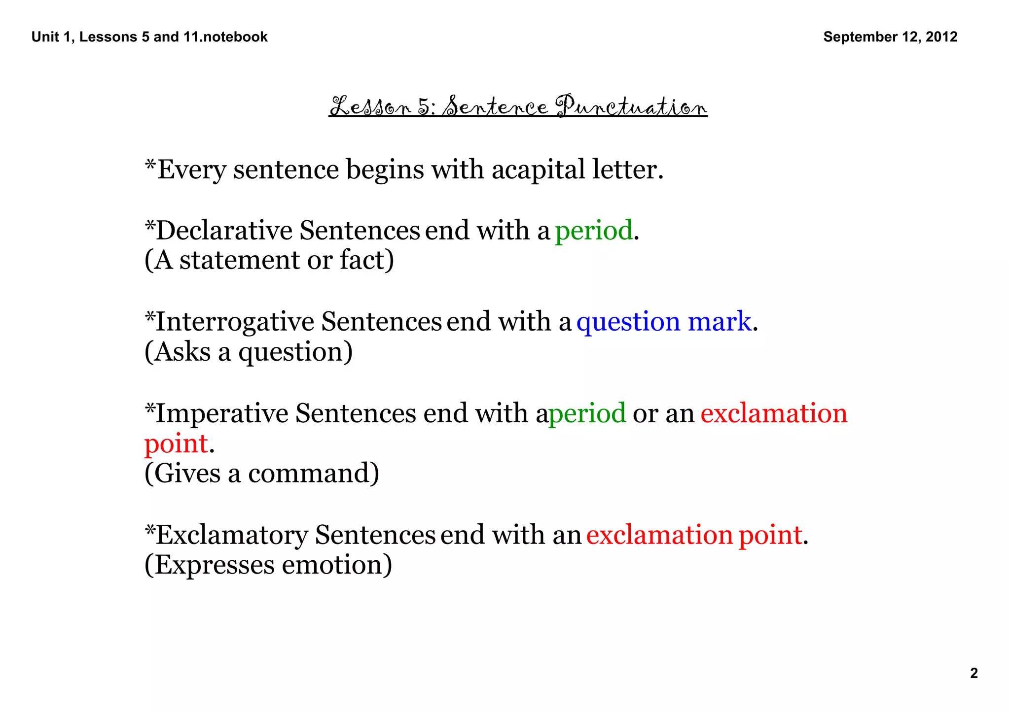 Unit 1, Lessons 5 and 11 | PPT