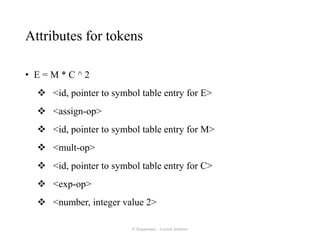 Lexical analysis - Compiler Design | PPT