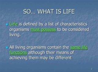 Unit 1 life functions | PPTX | Biological Sciences | Science