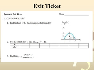 Unit 1 limits and continuity | PPTX