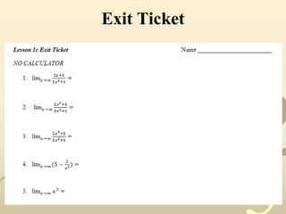 Unit 1 limits and continuity | PPTX