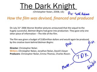 Audiences and Institutions - DARK KNIGHT CASE STUDY | PPT