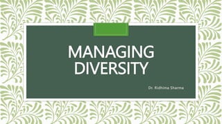 Unit 1, Managing diversity_business environment | PPT
