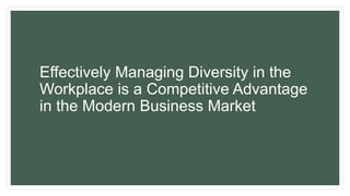 Unit 1, Managing diversity_business environment | PPT