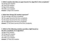 UNIT 1 MCQ.pptxdesign analysis and algorithms | PPT