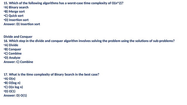 UNIT 1 MCQ.pptxdesign analysis and algorithms | PPTX | Programming ... UNIT 1 MCQ.pptxdesign analysis and algorithms | PPTX | Programming ...