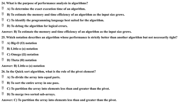 UNIT 1 MCQ.pptxdesign analysis and algorithms | PPTX | Programming ...
