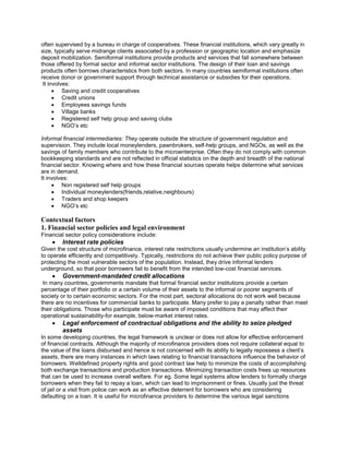 microfinance MBM notes | PDF