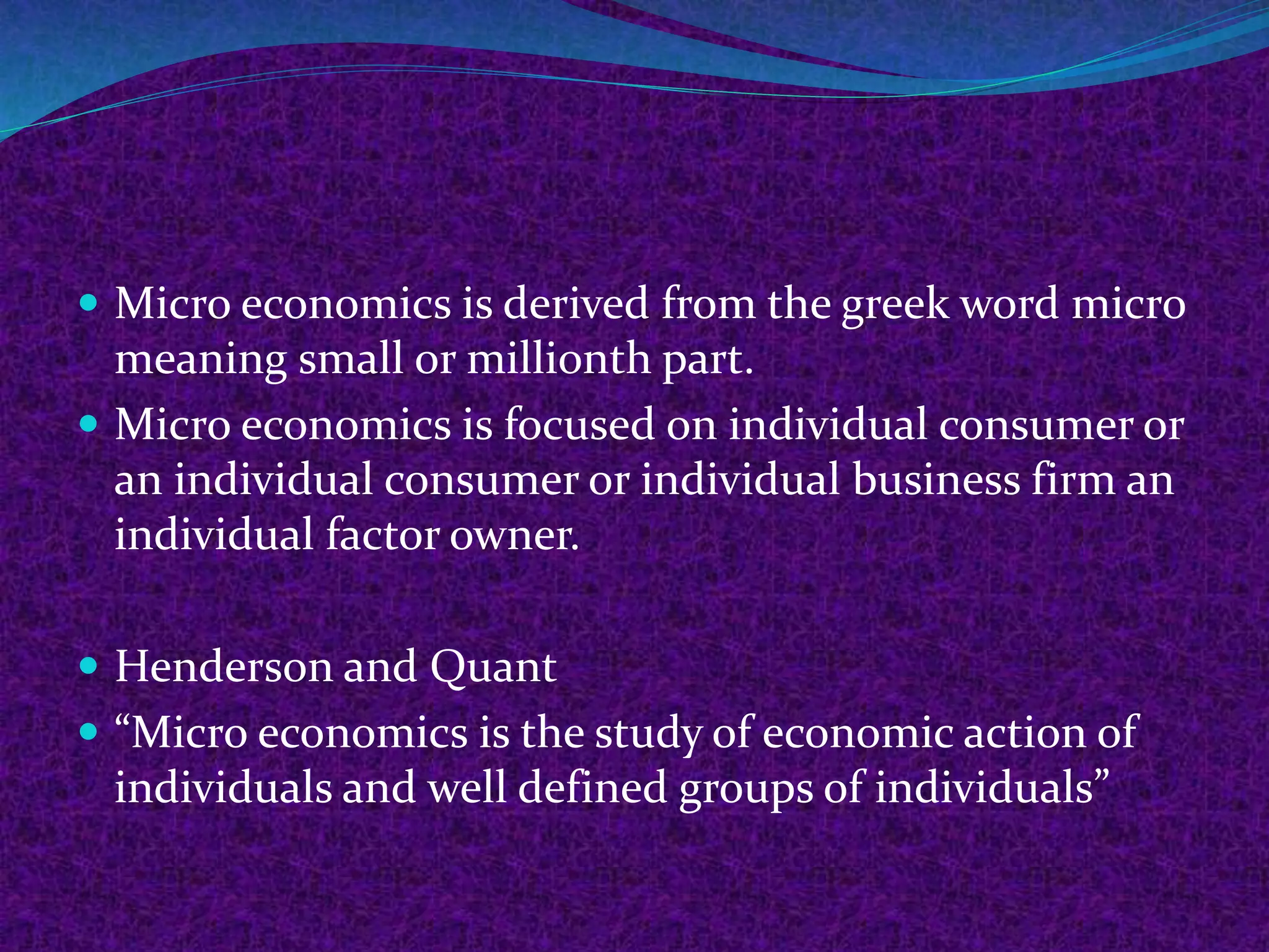 Unit 1 micro economics | PPTX