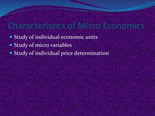 Unit 1 micro economics | PPTX
