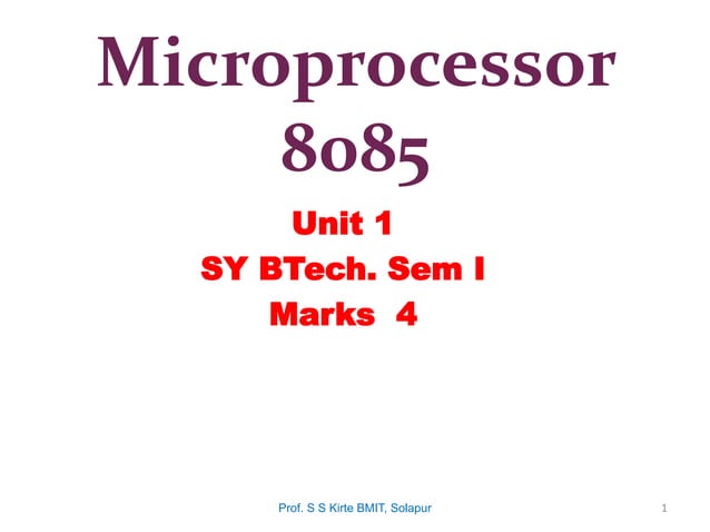 Unit 1 Microprocessor 8085.pptx