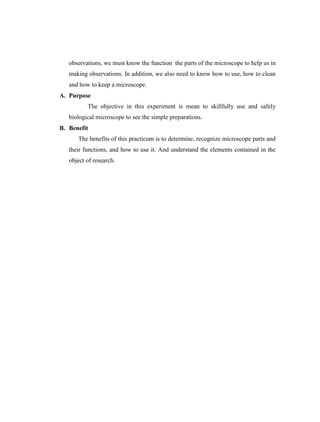 Unit 1 How to Use Microscope | PDF