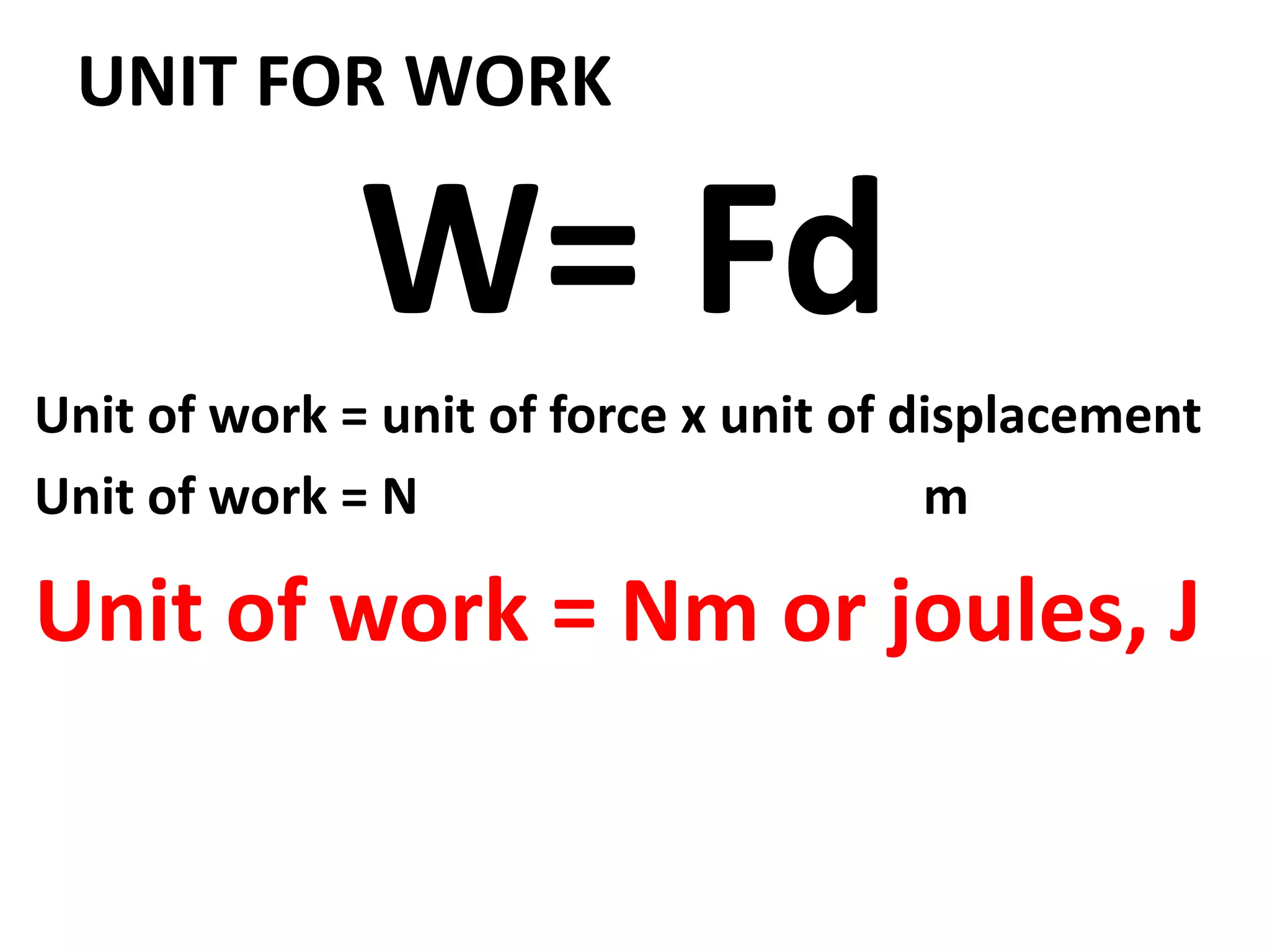 Unit 1 module 2 work and energy | PPTX
