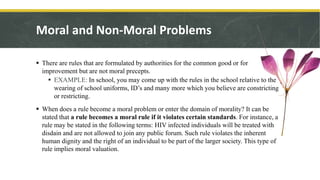 UNIT 1 Moral & Non Moral Problems.pptx