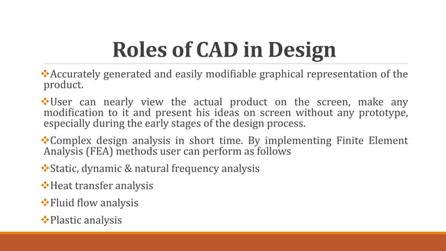 Introduction of Computer aided Design | PPTX