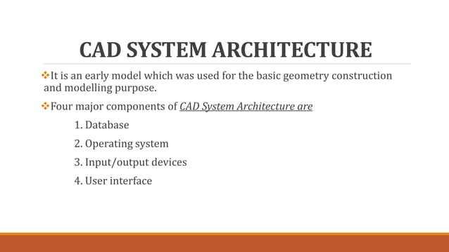 Introduction of Computer aided Design | PPTX