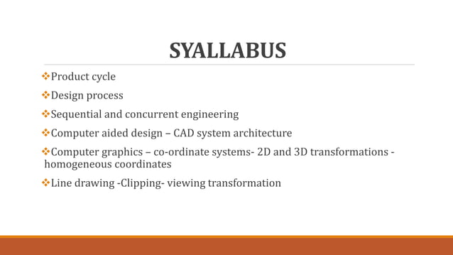Introduction of Computer aided Design | PPTX