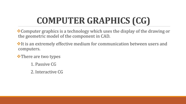 FUNDAMENTALS OF COMPUTER GRAPHICS | PPTX