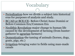 Unit 1 neolithic revolution | PPT