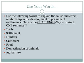 Unit 1 neolithic revolution | PPT