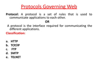 Unit 1 web technology uptu slide | PPTX